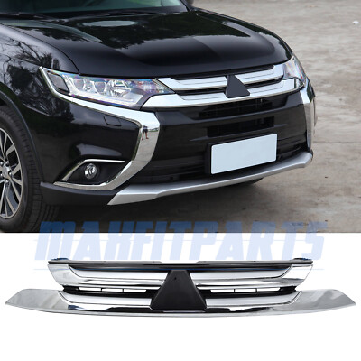 For 2016 2017 2018 Mitsubishi Outlander Grille Front Bumper Upper Grill ...