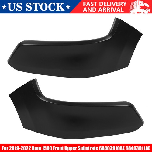 Bumper End Set For 2019--2022 Ram 1500 Front Upper Primed 68403910AE ...