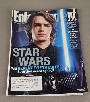 Entertainment Weekly May 20, 2005 Star Wars Hayden Christensen Darth ...