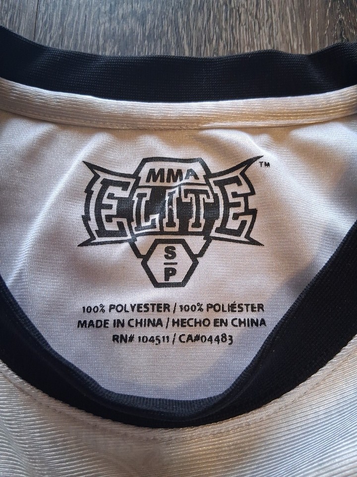 MMA Elite Vintage Sleeveless Tank Top Jersey Mens Size Small White Gold ...