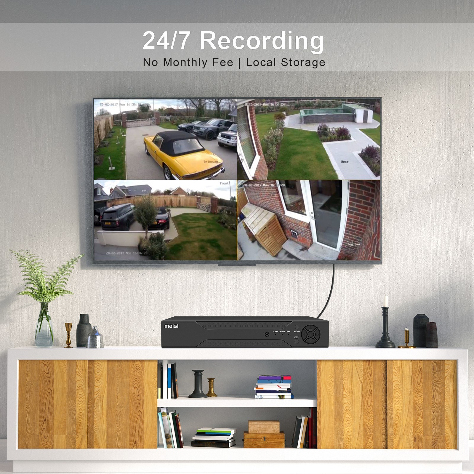 8 Camera CCTV Security System HD 5MP HDMI DVR Home Surveillance Outdoor Motion | eBay UK