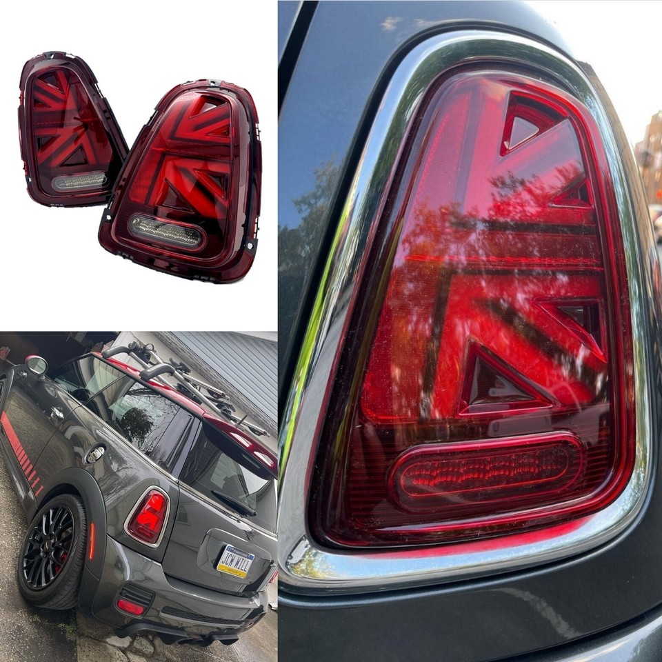 Mini Cooper 3D Lentille LED Rouge Union Jack Feux Arrière R56, 2006-10 ...