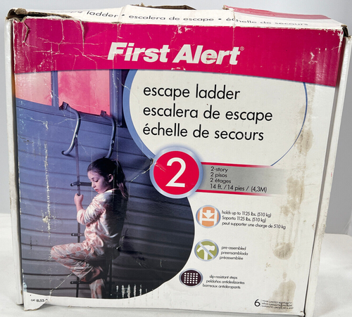 First Alert Ladder 14 ft Two Story Emergency Escape 1125 lbs support | eBay