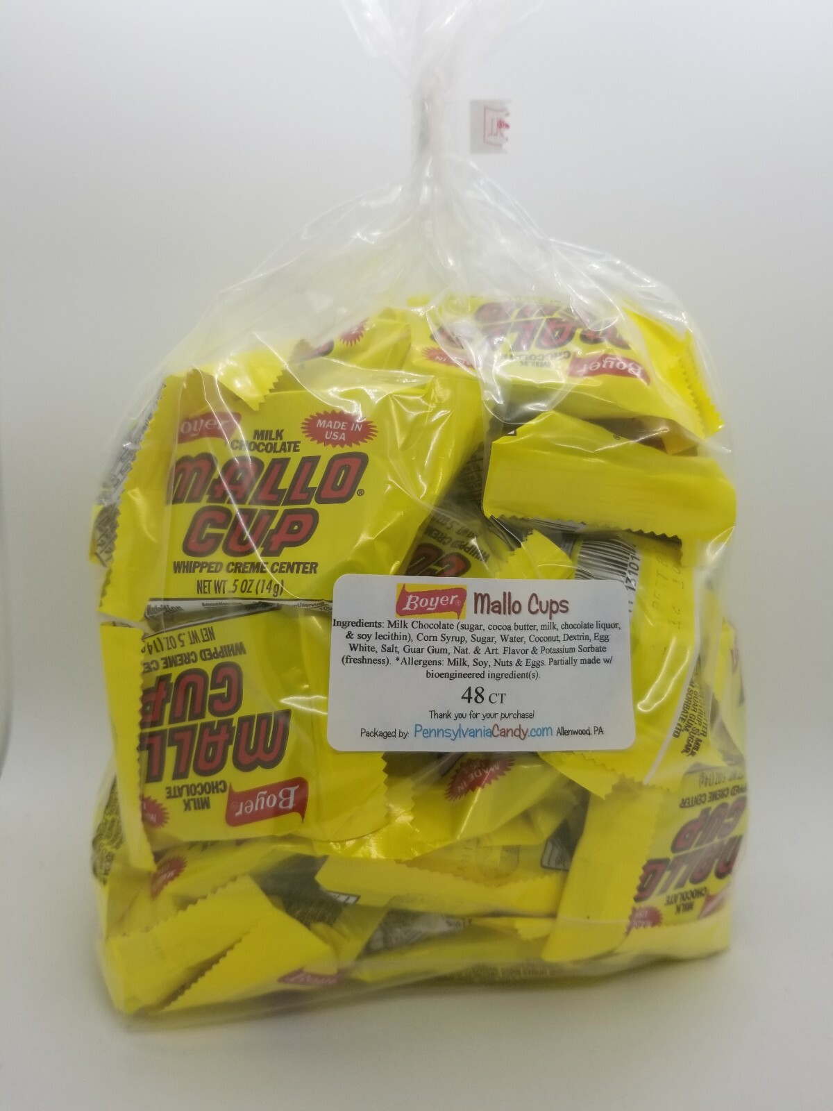 Boyer 48 ct Milk Choc MALLO CUPS .5 oz Coconut Marshmallow Mallow Fall ...