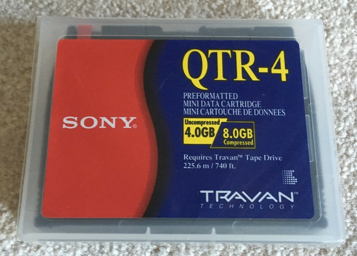 Data Sony QTR-4 Cartridges 4GB/8GB Travan Technology | eBay UK