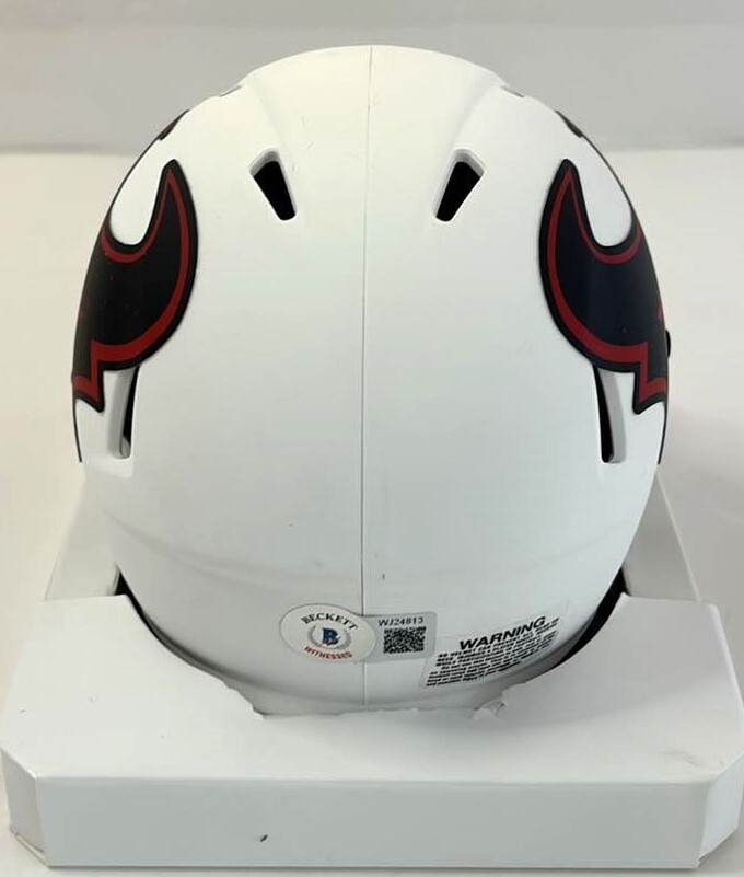 Mark Ingram Signed Speed Lunar Mini Helmet Houston Texans JSA Certified ...