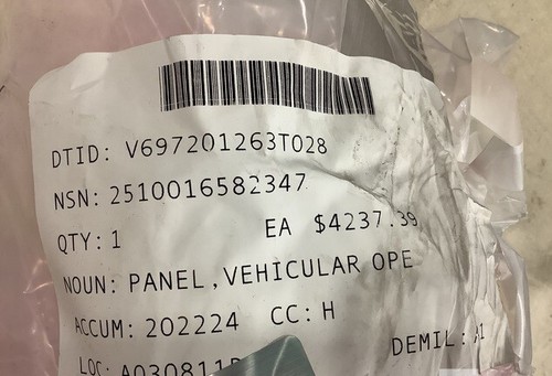 MILITARY MTVR-2MK23 MK31 VEHICULAR OPERATION PANEL 4097400 NSN 2510-01 ...