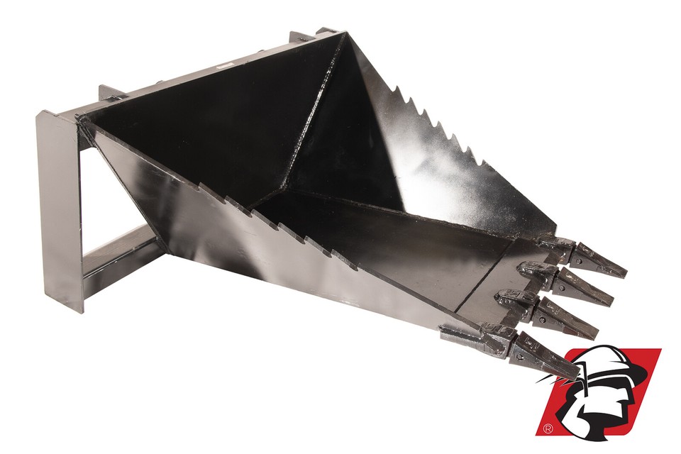 Stump Bucket Attachment Tree Spade Scoop Digger Skid Steer for Bobcat ...