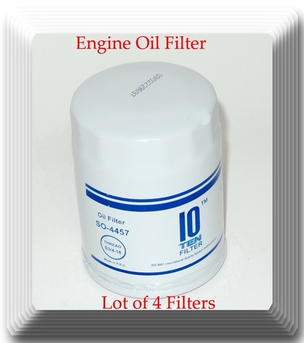 Lot of 4 Engine Oil Filter PH3682 L24457 Fits: Infiniti Mercury Nissan ...