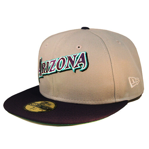 New Era Arizona Diamondbacks Gray Fitted Hat MLB 1998 Inaugural Patch ...