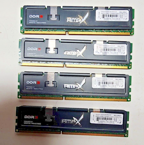 AMPx DDr3. 1333MHz 4GB Ram. 4 Sticks | eBay