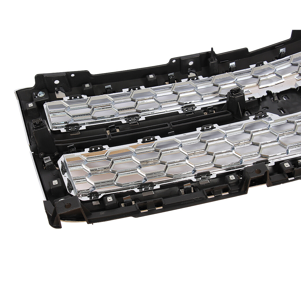 Front Grille Full Chrome Honeycomb Fit 14-15 Chevrolet Silverado 1500 ...