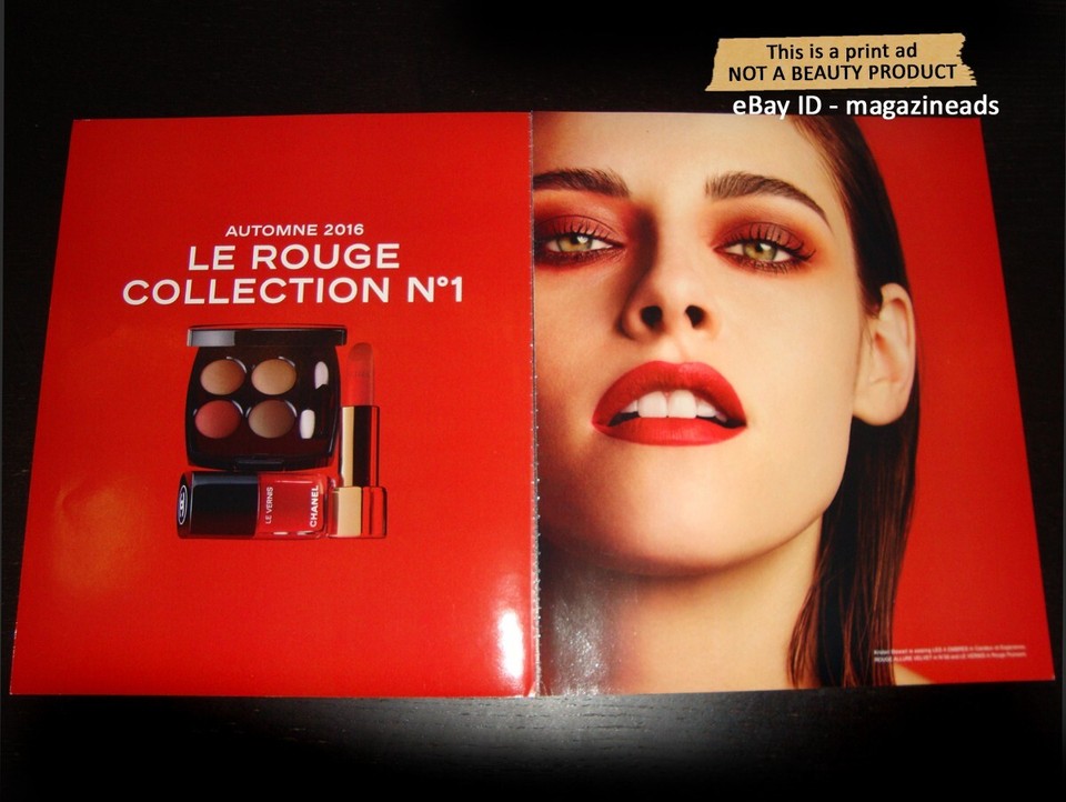 CHANEL Beauty 4-Page PRINT AD Fall 2016 KRISTEN STEWART beautiful girl ...