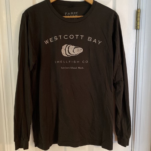 Westcott Bay Shellfish Co. San Juan Island, WA Charcoal Gray T-Shirt ...
