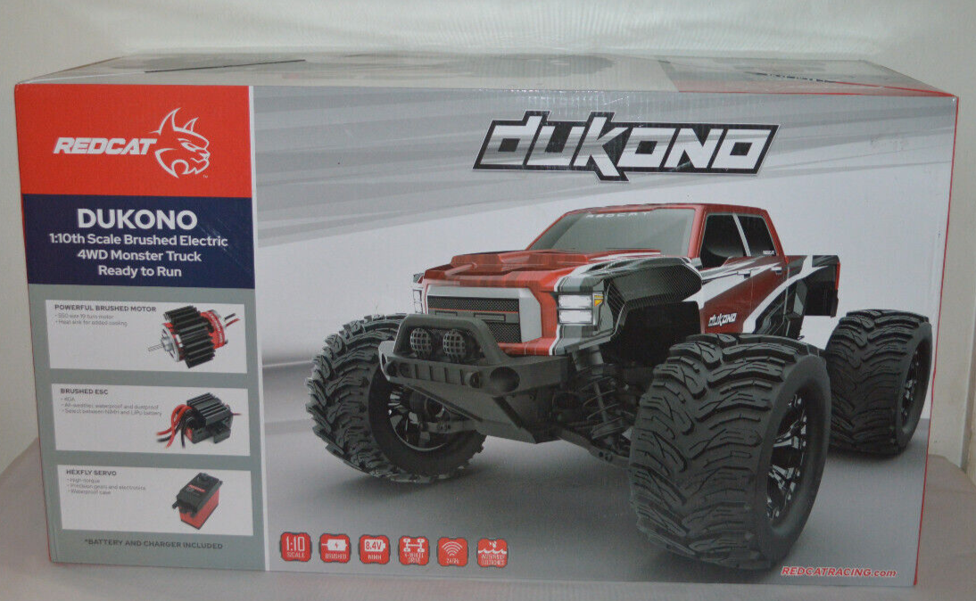 Redcat Dukono 1/10 Electric RTR 4WD Monster Truck (Red) | eBay