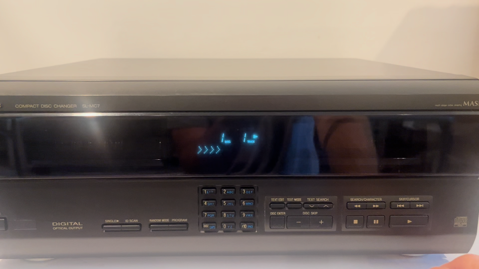 Technics SL-MC7 CD Changer 110 Compact Disc Capacity Tested Works, No ...