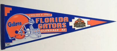 2007 Florida Gators Tostitos BCS National Championship Football Pennant ...