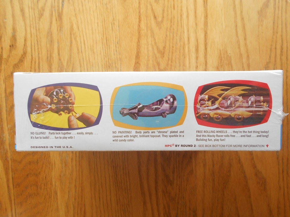 Wacky Races Mean Machine with Figures MPC 935 Factory Sealed Model Kit ...