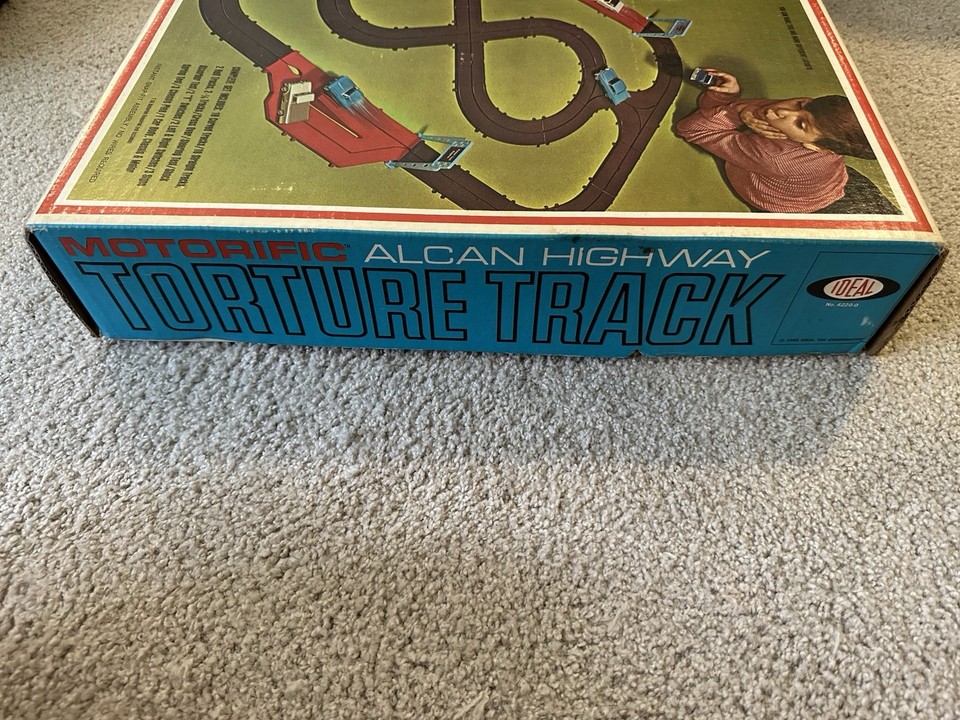 IDEAL MOTORIFIC ALCAN HIGHWAY TORTURE TRACK SET WITH Working Car Manual ...