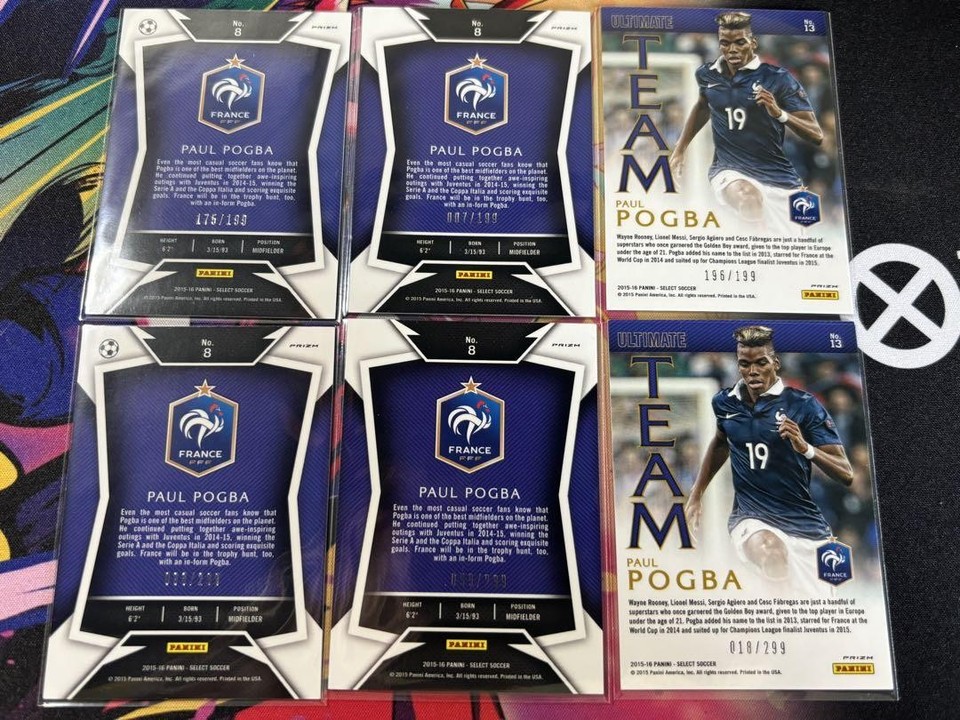 2015 Prizm Select Soccer Pole Pogba Card Set | eBay