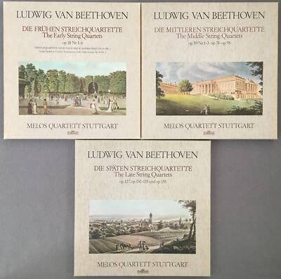 D001 Beethoven String Quartets Melos Quartet 12LP Intercord INT 185.750 ...