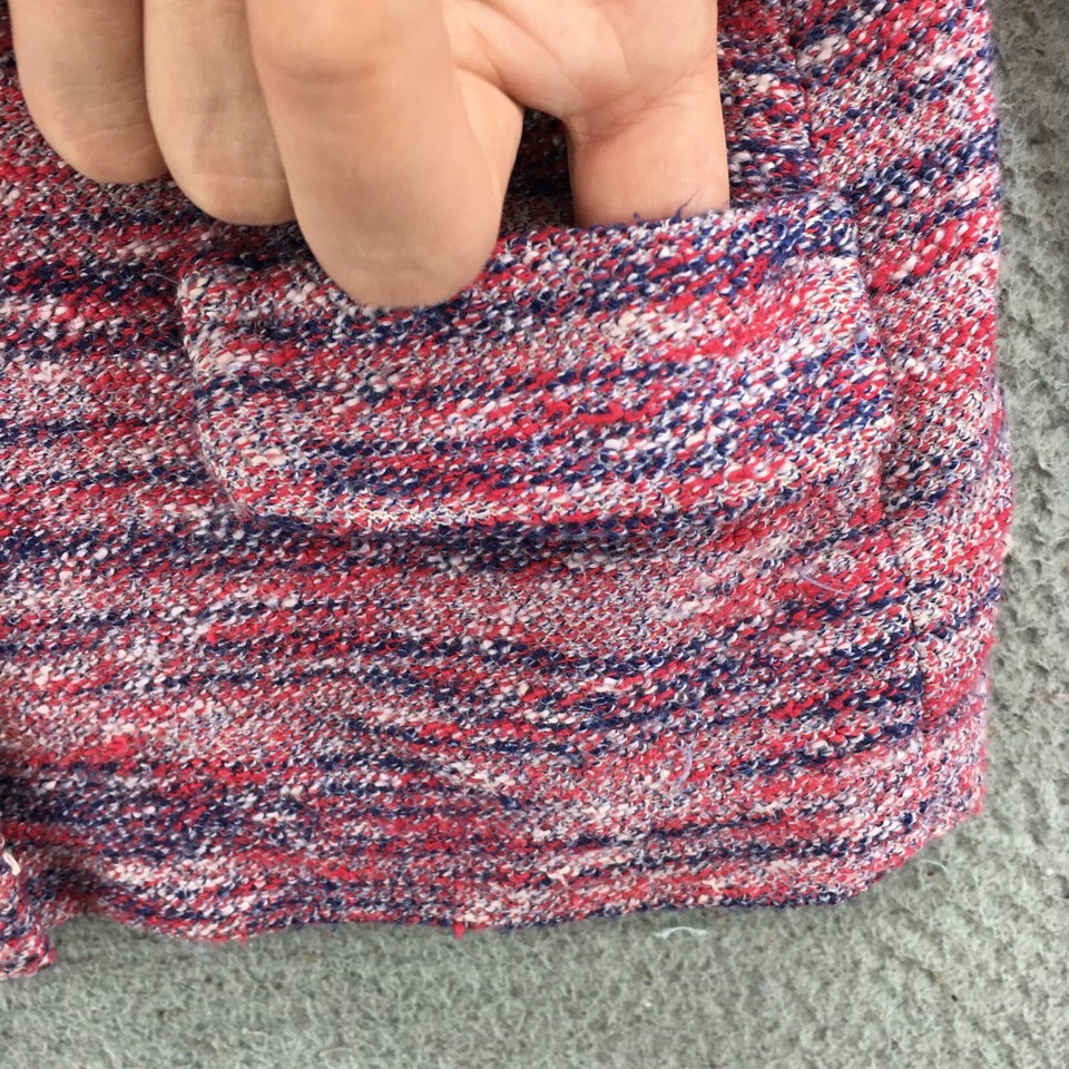 J Crew Poppy Jacket Womens S Pink Purple Micro Tweed Long Sleeve Blazer ...