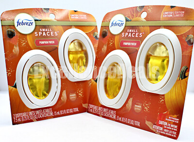 2 count Febreze Small Spaces PUMPKIN PATCH Air Freshener 2 pack - 4 ...