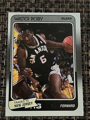 1988-89 Fleer. Walter Berry. Rookie New Jersey Nets. #102. 0578 | eBay