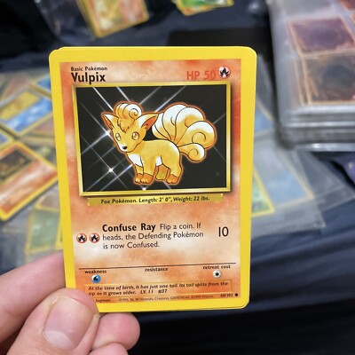 Pokémon TCG Vulpix Base Set 68/102 Regular Unlimited Common | eBay