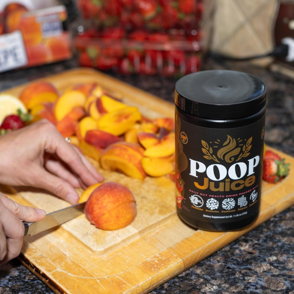 Poop Juice 5-in-1 Prebiotic Probiotic Postbiotic Digestive Enzymes ...