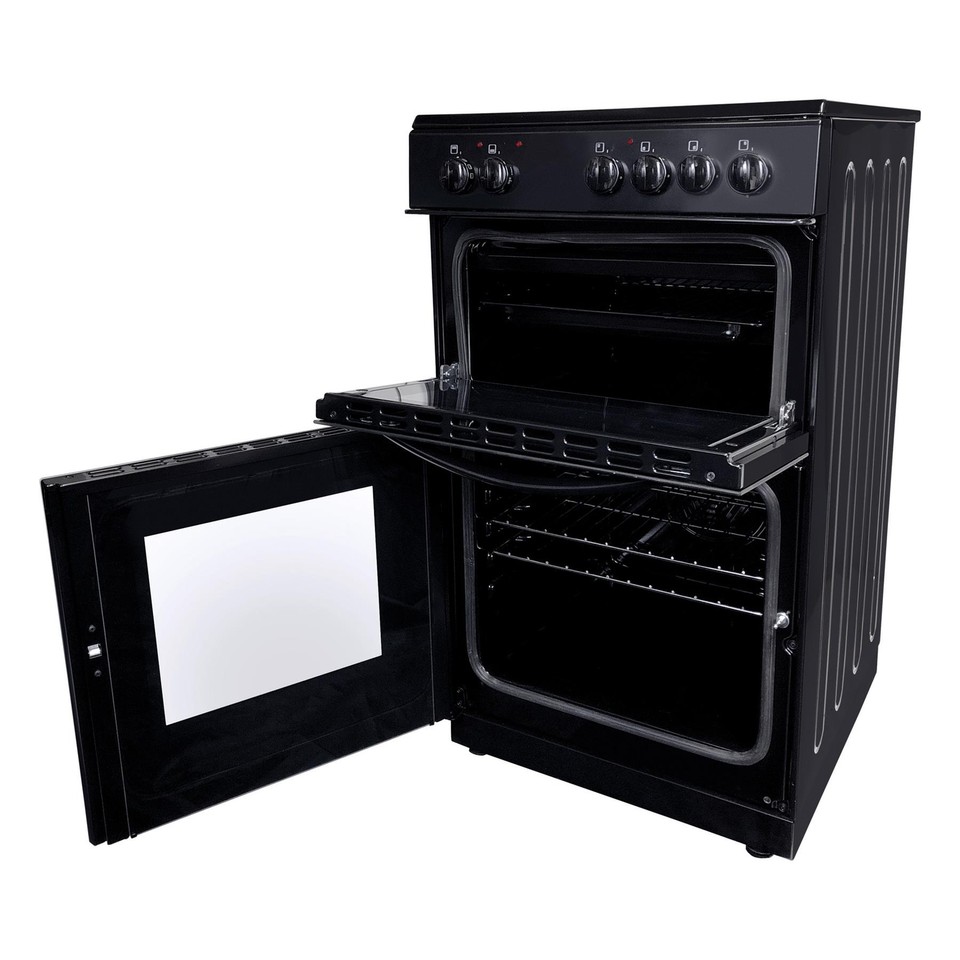 Fan Assisted Double Oven Electric Cooker, Black, Statesman EDC50B | eBay UK