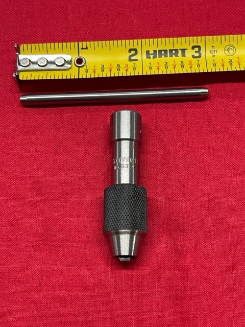 Starrett 93A T-Handle Tap Wrench 1/16-3/16" (1.6-4.7mm) Capacity Tap ...