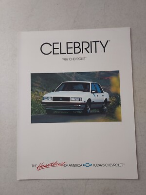 vintage 1989 Chevrolet Celebrity GM Fold Out Car Brochure Catalog 9"x11 ...