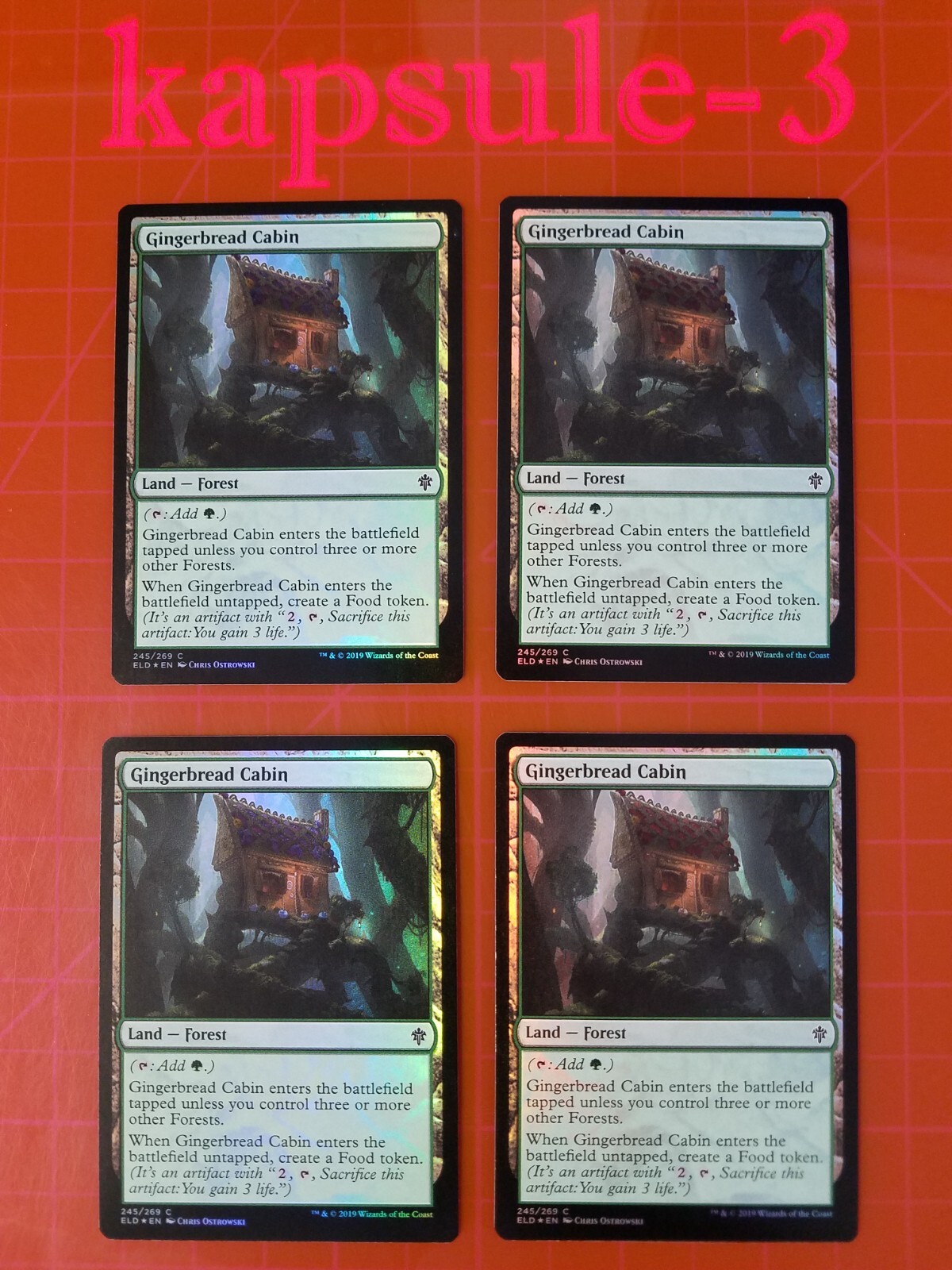 4x Gingerbread Cabin | FOIL | Throne of Eldraine | MTG Magic Cards | eBay