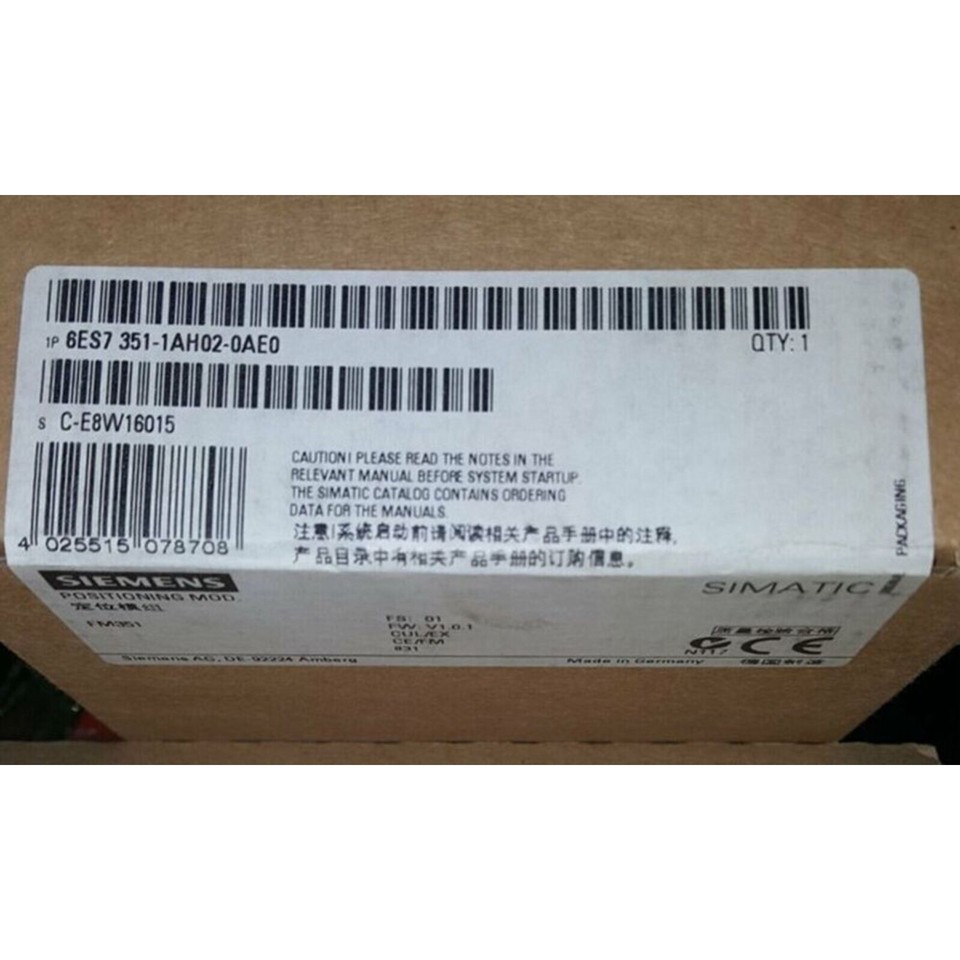 New Siemens positioning module FM 351 6ES7351-1AH02-0AE0 6ES7 351-1AH02 ...