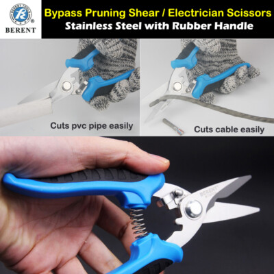 8" Electrician Scissors Electrical Cable Metal PVC Cutter -Garden ...