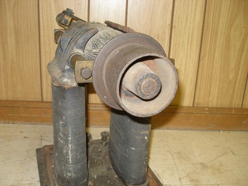 Bipolar electric motor circa 1880s antique belt driven dynamo, early ...