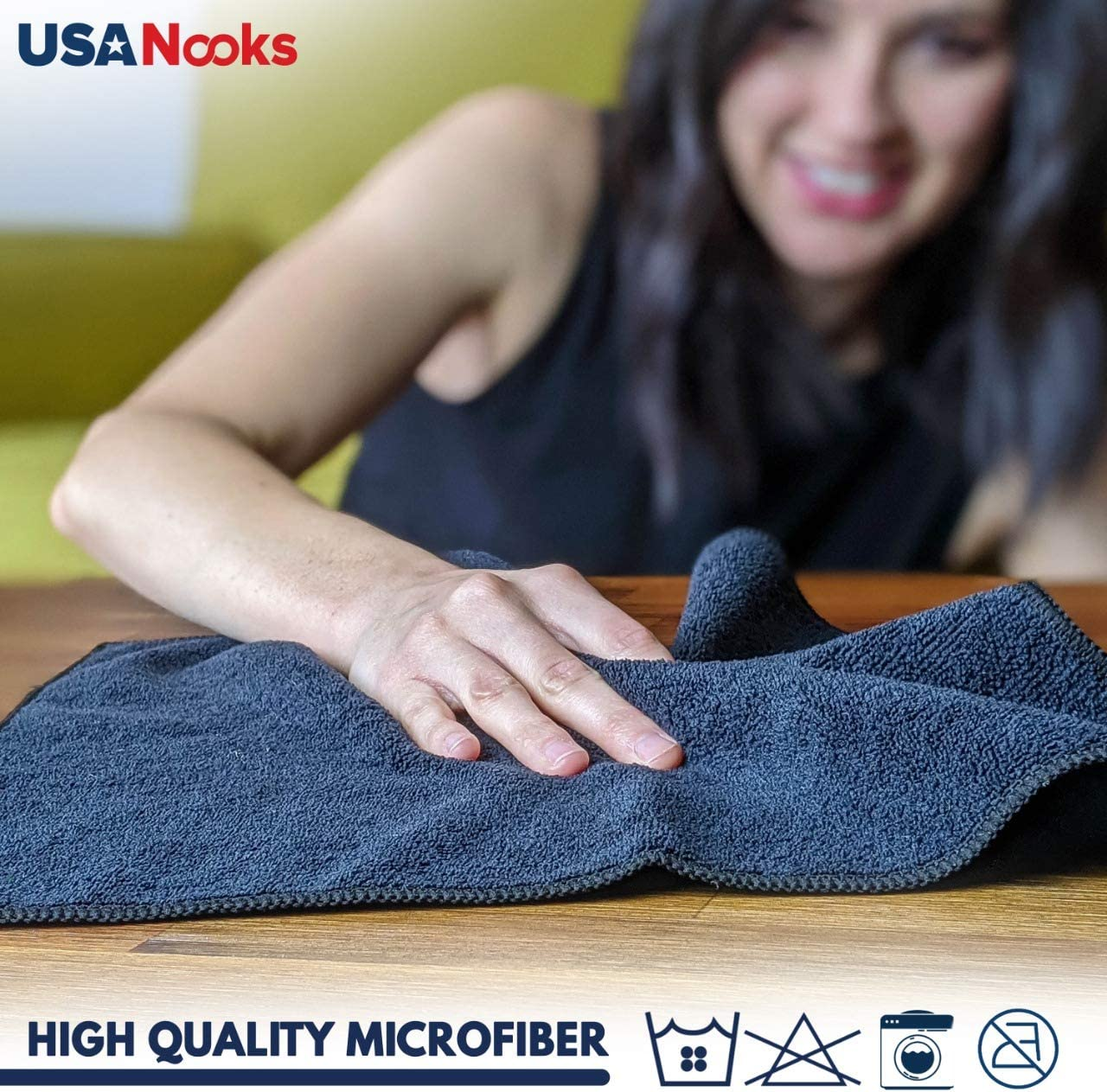 Microfiber Cleaning Cloth Grey - 12 Packs 12.5"X12.5" - High ...