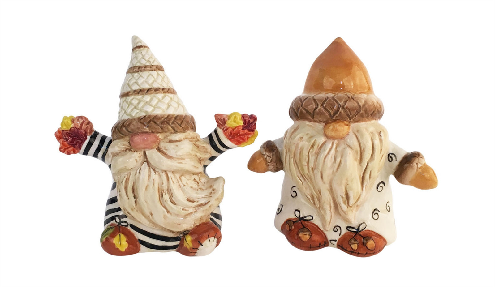 Gnome 21078 Autumn Fall Leaves Acorn 3D Figural Ceramic Figurine Blue ...