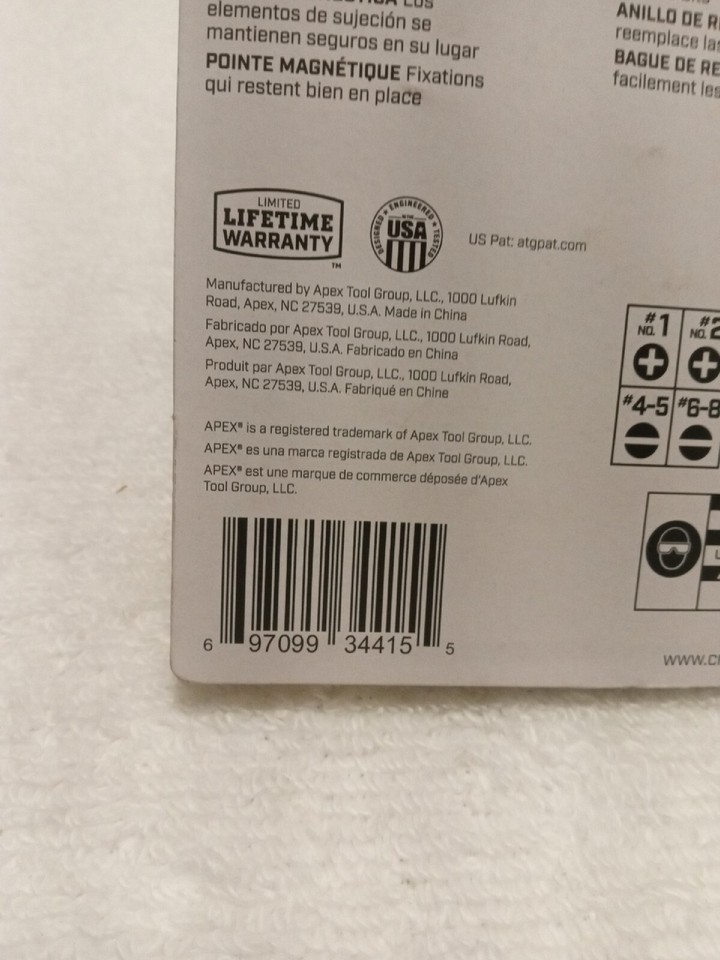 Crescent Apex ~ Impact Driver Bit Set 11pc Set with Electric Shock ...