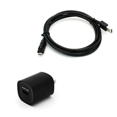 Home Charger 2.4A 6ft Cable Micro USB Wall Power Adapter Cord Rapid for ...