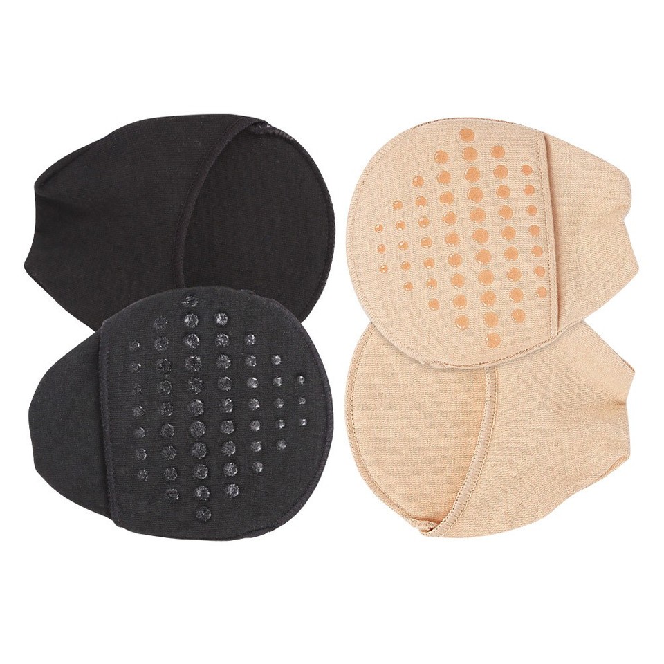 2 Pair Anti-slip Front Foot Mat Half Socks Female Man Ladies Toe Topper ...