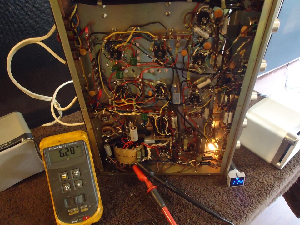 SAF 24D REALISTIC STEREO INTEGRATED ECL82 TUBE AMPLIFIER SHOWN AT FULL ...