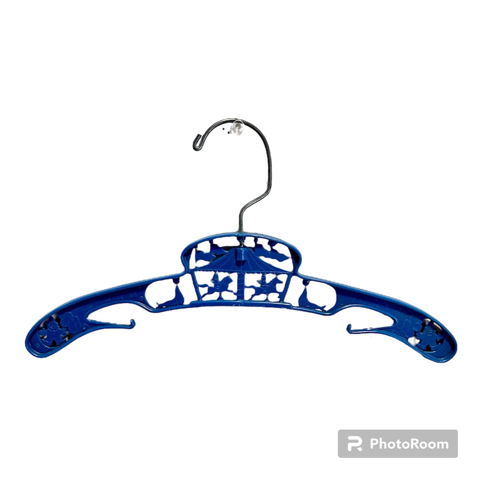 Vintage Baby Clothes Hanger Plastic Blue Clowns Carousel 11.75" | eBay