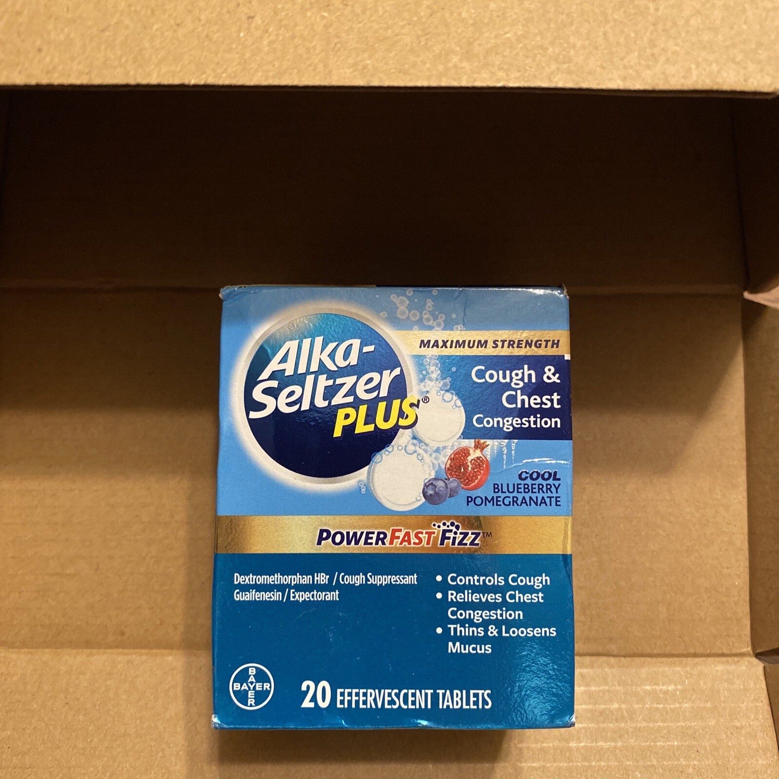 LOT 2 Alka-Seltzer Plus Cough & Chest Congestion Exp 6/24 20 ...