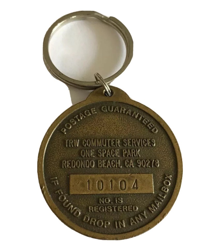 1977 Los Angeles Bronze Embossed Keychain Kurt Mager Artist Keyring ...