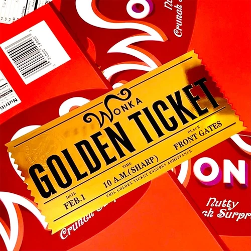 Golden Ticket for Willy Wonka Chocolate Experience Philippines | Ubuy