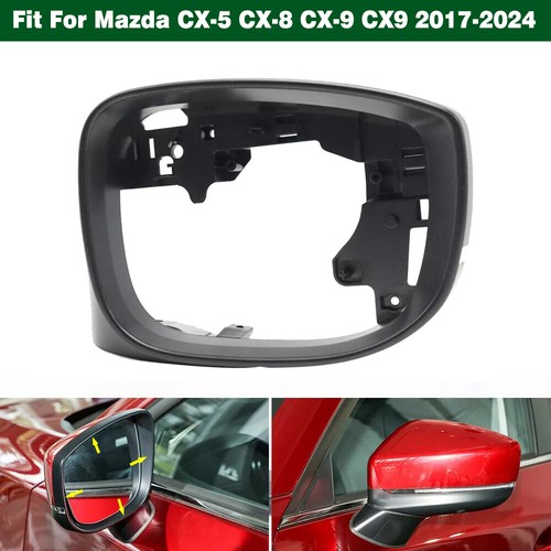 Right Rearview Mirror Cover Frame Holder For Mazda CX-5 CX-8 CX-9 CX9 ...