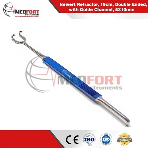 MEDFORT Neivert Retractor 19cm Double Ended With Guide Channel 5X10mm ...