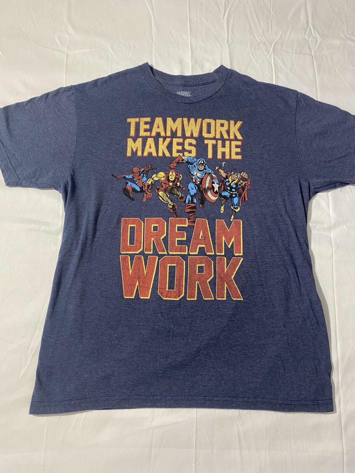 Marvel Avengers Teamwork Makes The Dream Work Men's T… - Gem